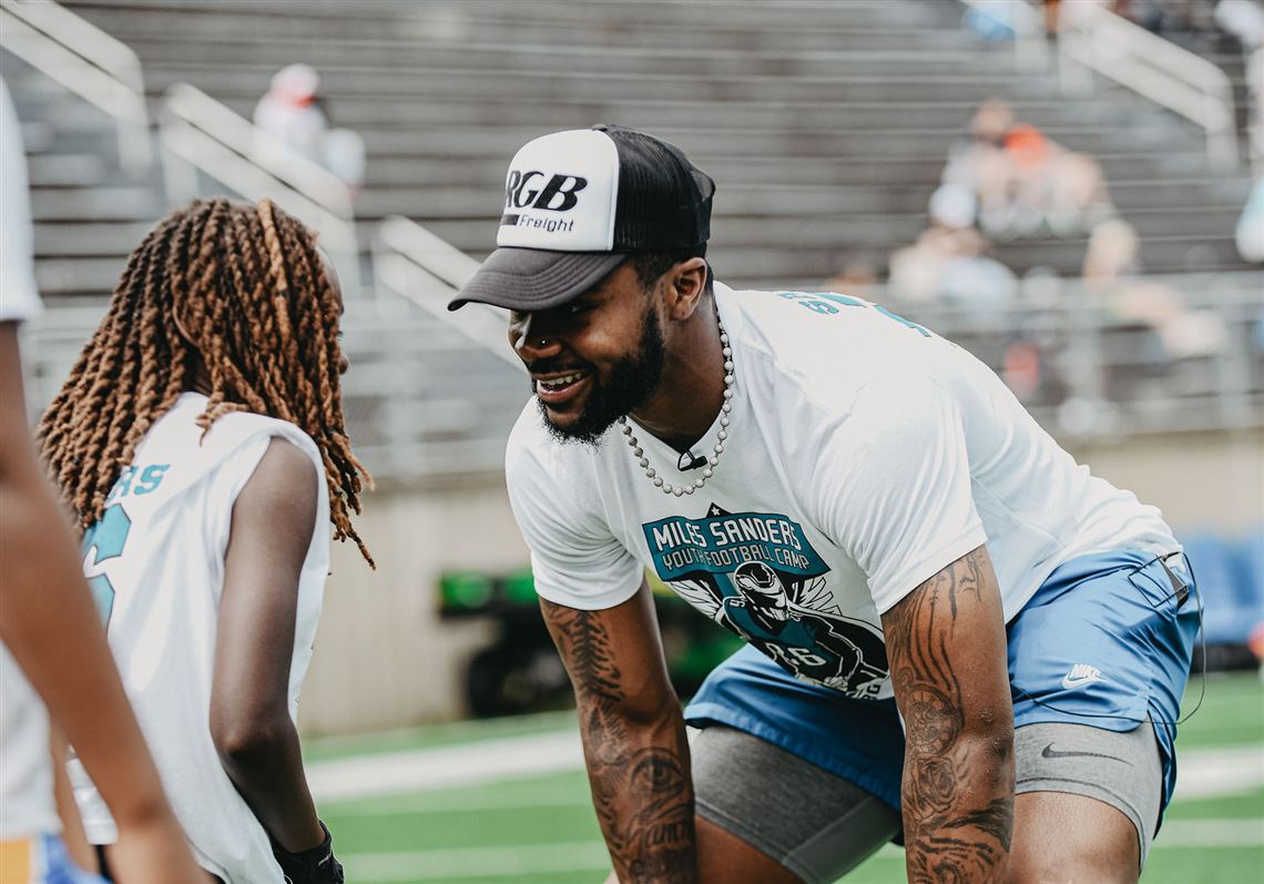 Woodland Hills' Miles Sanders has lofty goal: Win NFL's Walter Payton ...