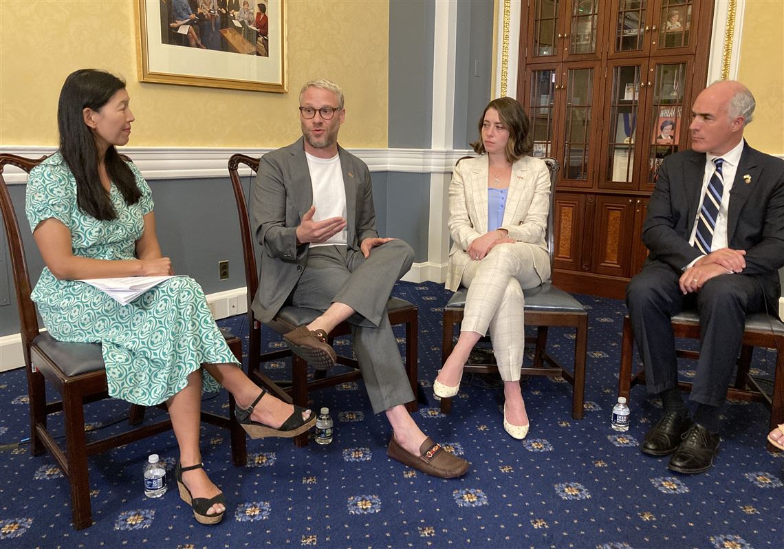 Seth Rogen goes to Washington: Actor and spouse advocate for Alzheimer ...