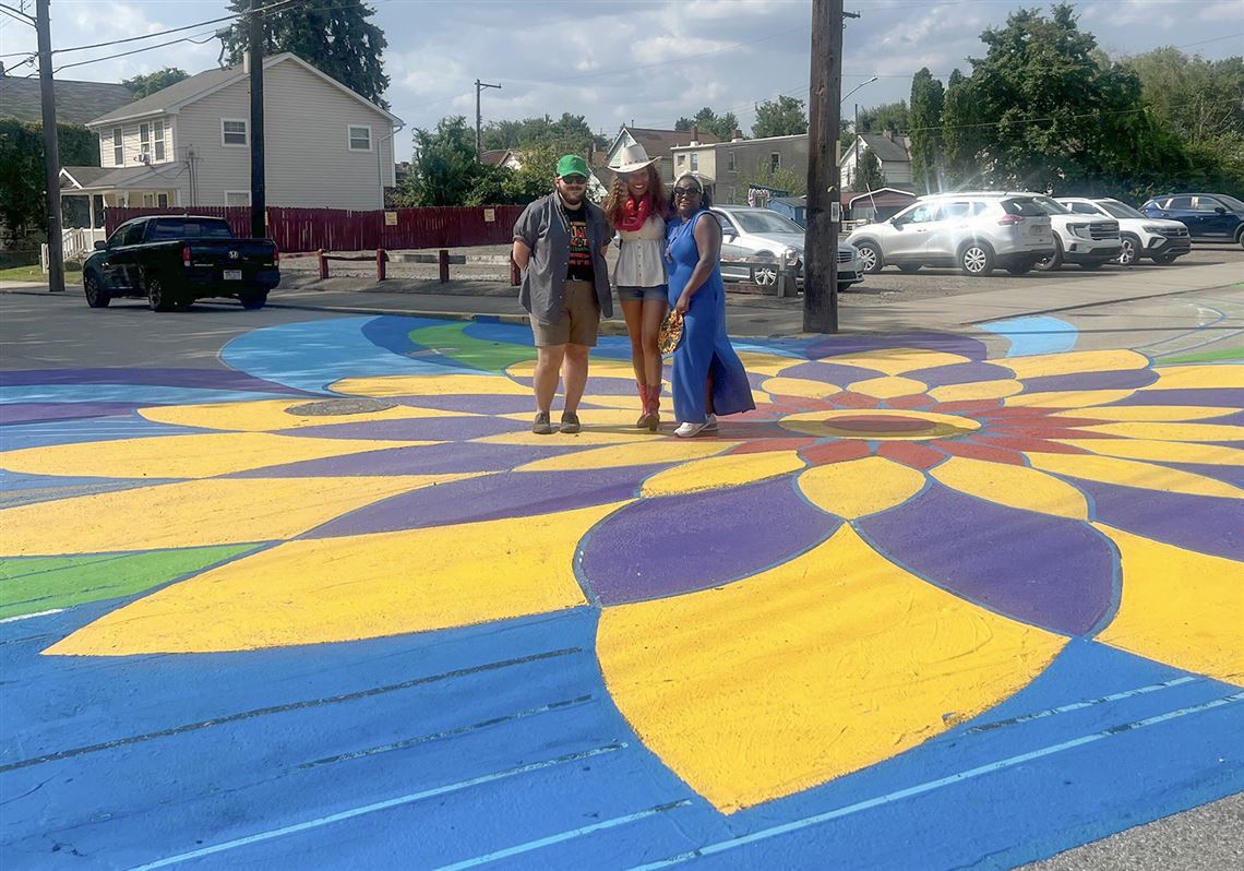 Rankin pavement mural an anchor for an arts movement | Pittsburgh Post ...