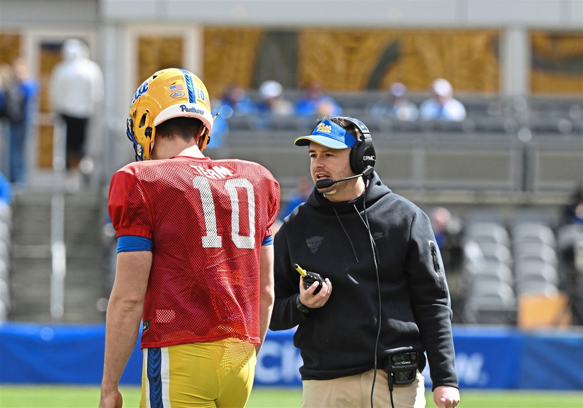 Pitt football notebook: Kade Bell touts Eli Holstein's progress, Year 2 ...