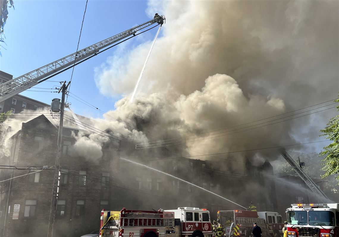 Demolition of Squirrel Hill apartments destroyed by massive fire ...