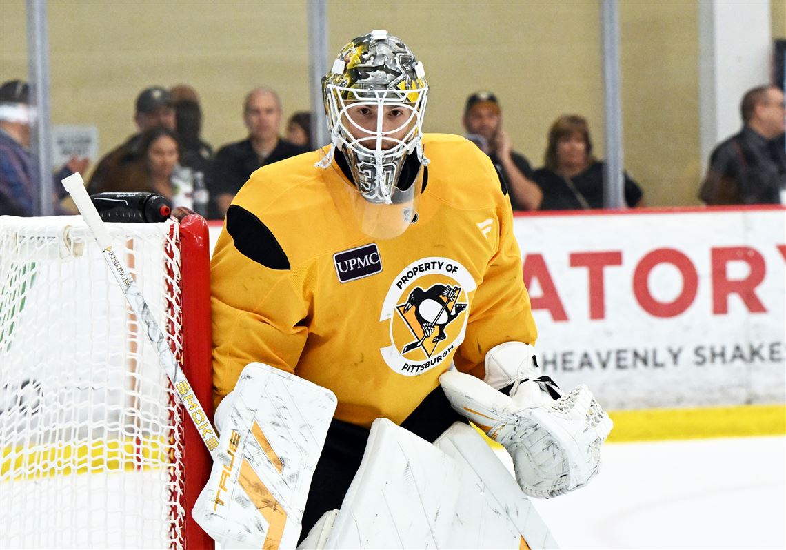 Penguins goalie Joel Blomqvist out at least a month with lower-body ...