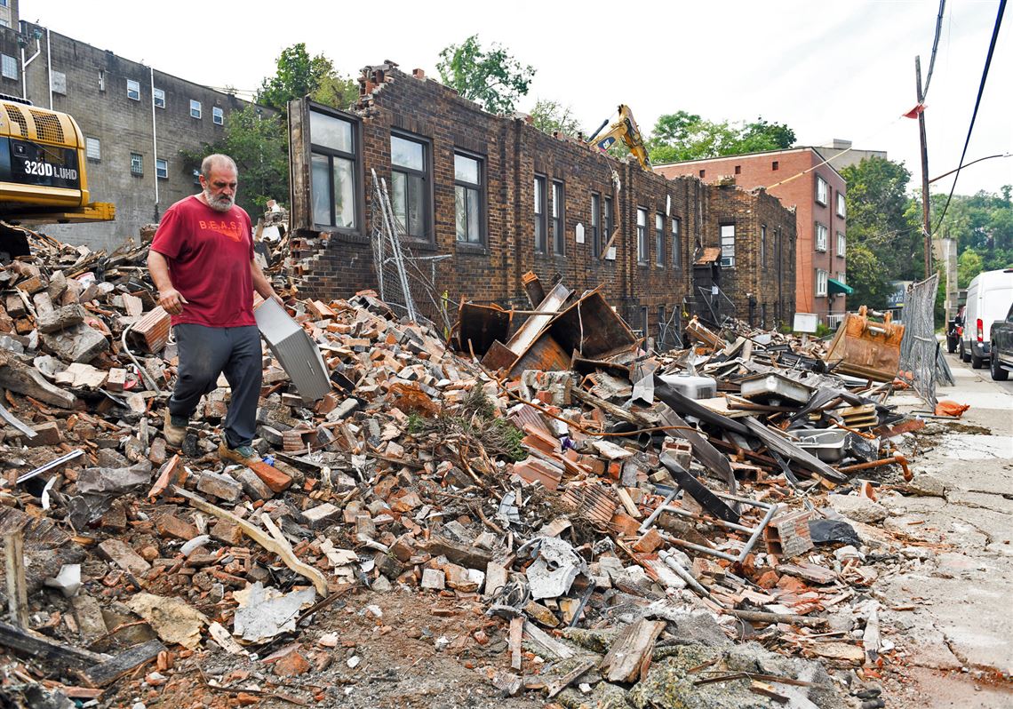Crews still removing debris from demolished Squirrel Hill apartment ...