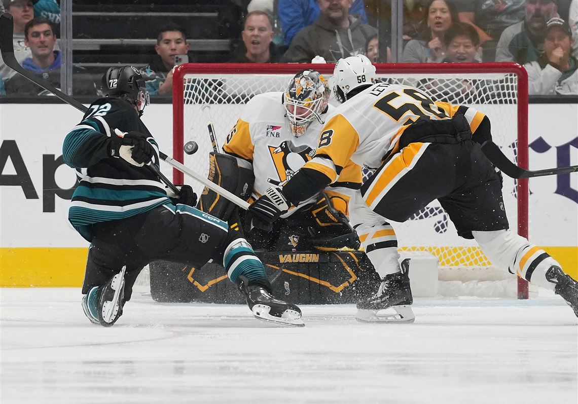 Tristan Jarry outduels Alex Nedeljkovic as Penguins shut out the Sharks ...