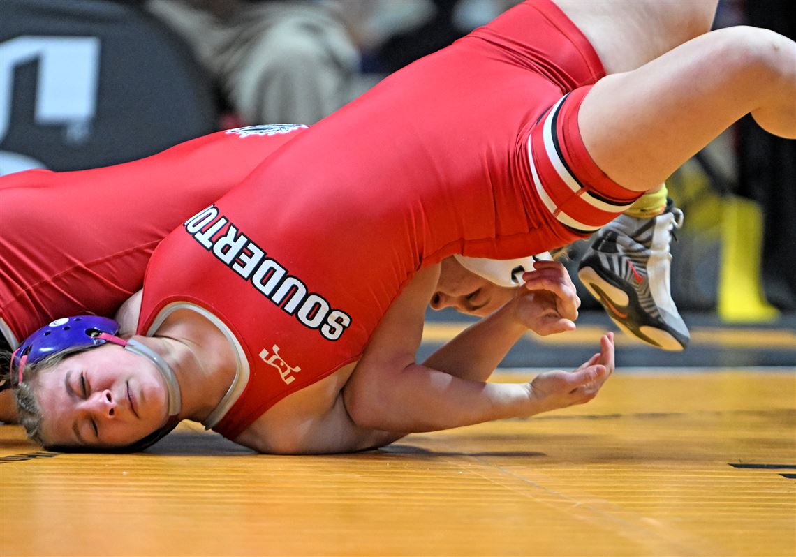 PIAA girls wrestling semifinals: Kiski Area's Ava Golding, Moon's Haley ...