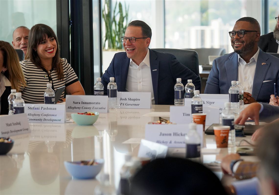 Pa. Gov. Josh Shapiro pitches Pittsburgh to potential investors during ...